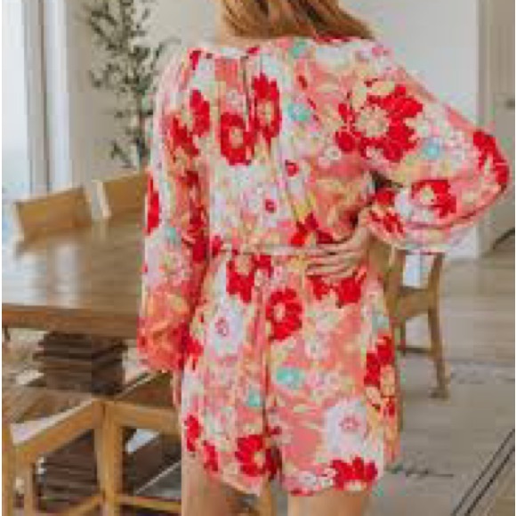 Emily Wonder | Pants & Jumpsuits | Emily Wonder Floral Long Sleeve ...